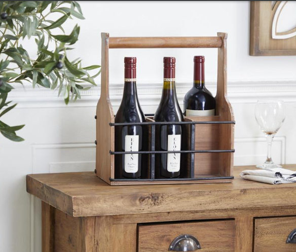WOODEN FARMHOUSE WINE RACK - Silkwood Living
